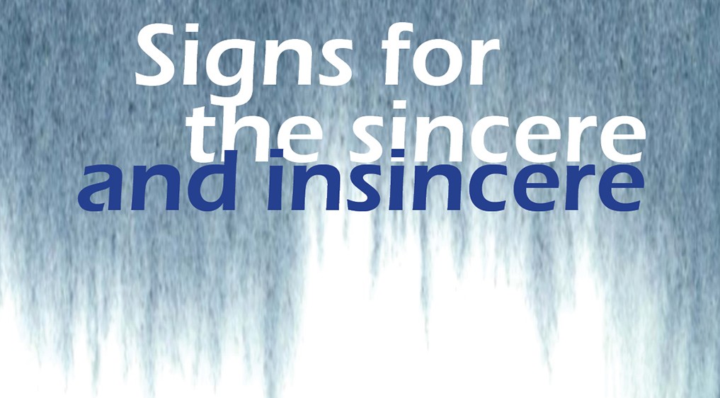 Shale Fragments - EasyBlog - Signs for the Sincere and Insincere